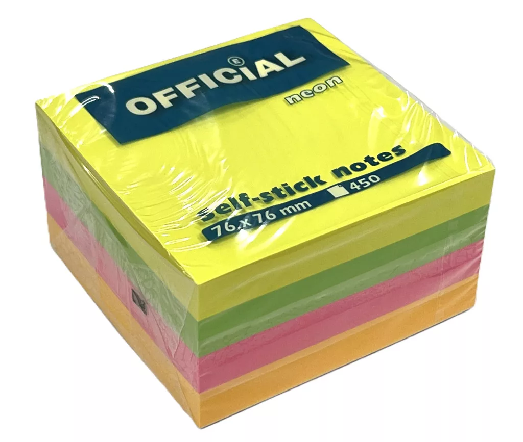 12- Öntapadós jegyzettömb 75x75 mm 450 lapos - 122937 - Trul